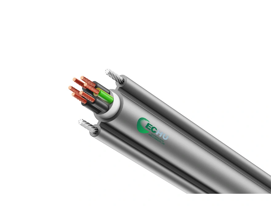RVV1G Round Cable with Supporting Steel Wires Manufacturer - ECHU Cable